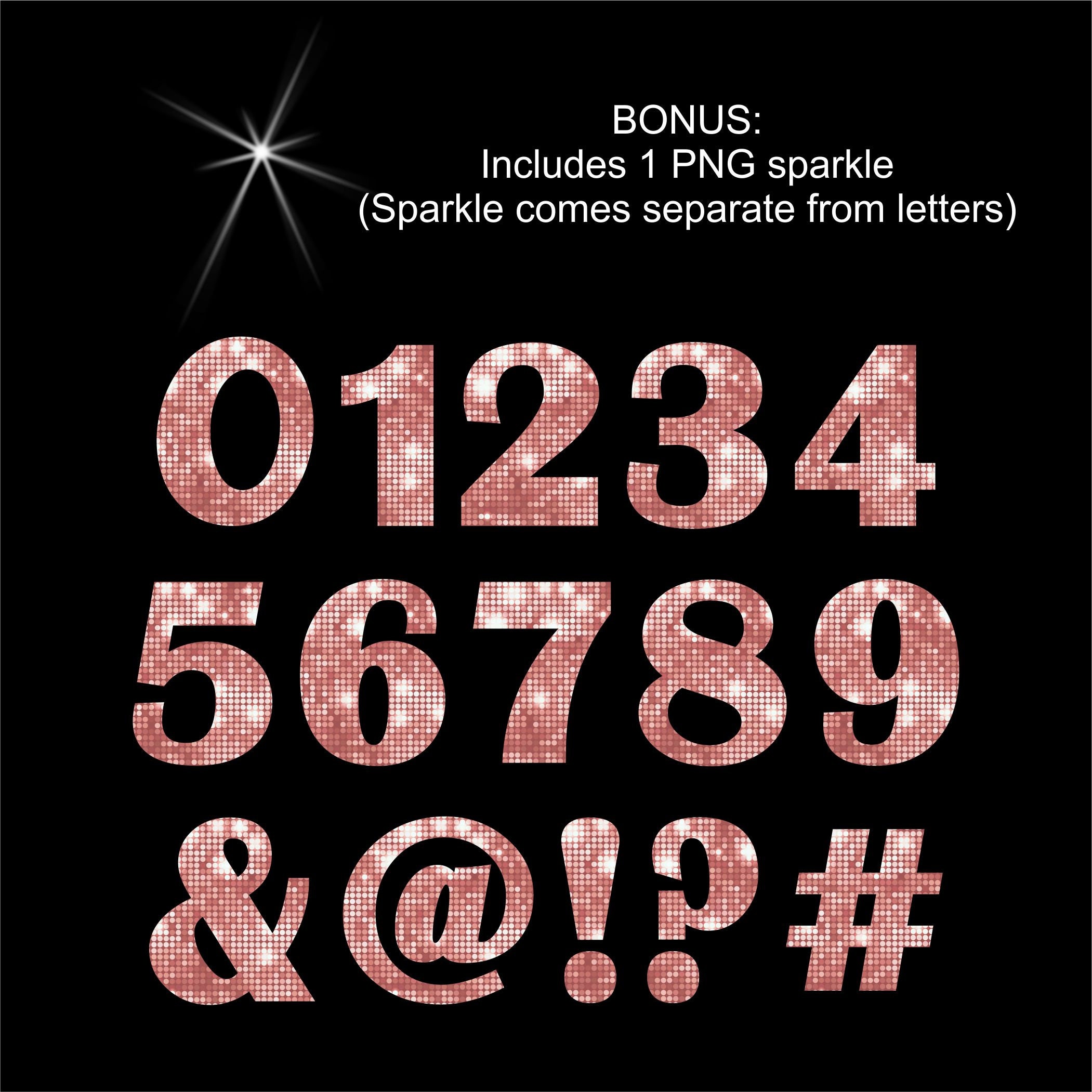 Bundle PNG Glitter Alphabet Sparkle Clip Art Letters - Etsy