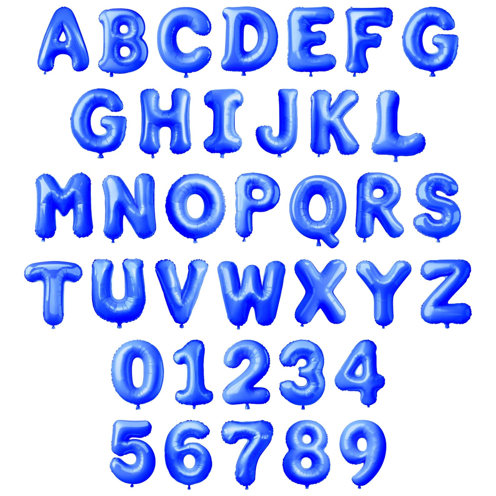 Blue Balloon PNG Letters, Transparent Background, Balloon Alphabet, PNG ...
