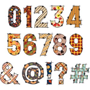 Thanksgiving Clipart Alphabet PNG, Watercolor Alphabet, PNG, Doodle ...