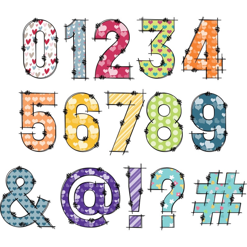 Valentine's Day Letters PNG, Love Letters Clip Art, PNG, Doodle ...