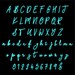 Neon Glow Effect Alphabet PNG Clip Art Letters Script Font Instant ...