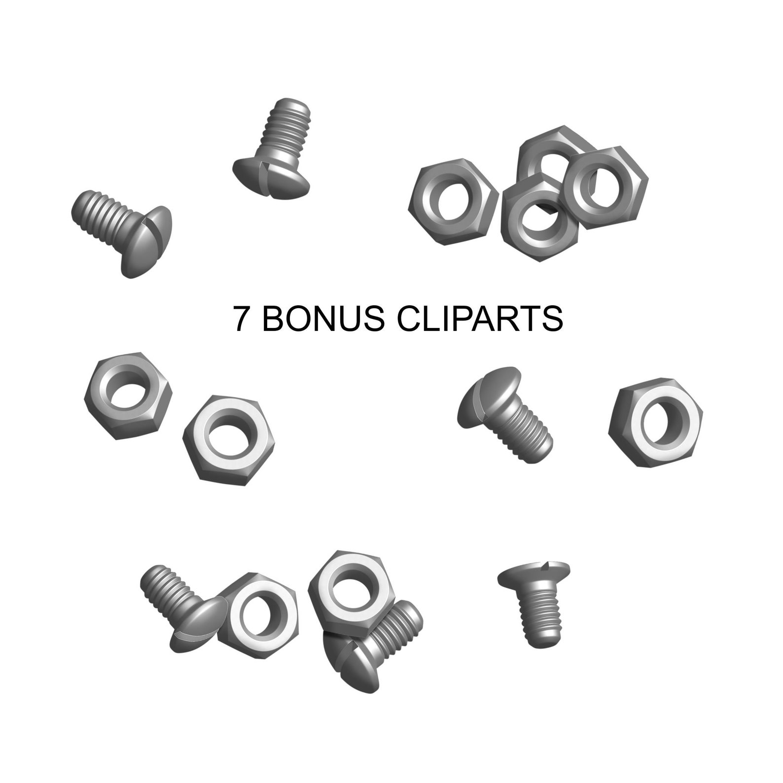 3D Bolts PNG Letters Transparent Background Bolts Alphabet - Etsy