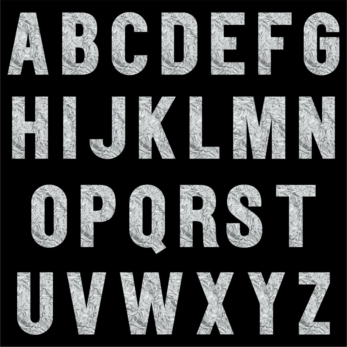PNG Silver Leaf Letters Sparkle Clip Art Letters Alphabet | Etsy