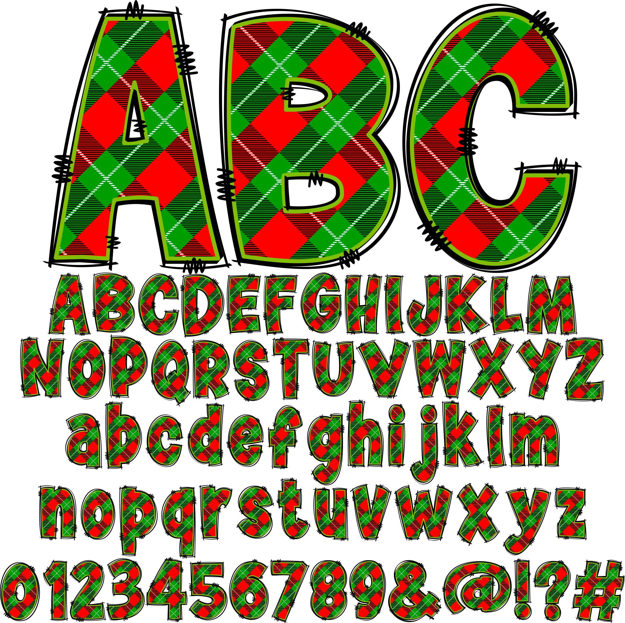 Christmas Alphabet PNG Merry Christmas Christmas Letters - Etsy