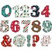 Christmas Clipart Letters PNG, Wrapping Paper Alphabet Clip Art, PNG ...