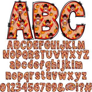 Thanksgiving Alphabet PNG, Happy Thanksgiving, Thanksgiving Day, Alpha ...