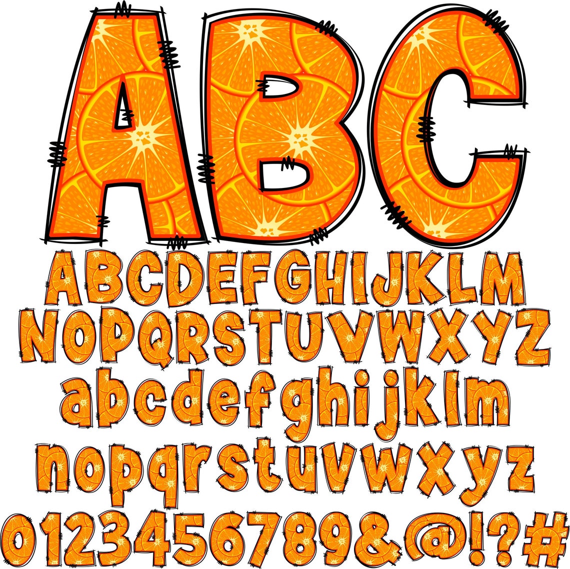 BUNDLE Fruit Alphabet PNG Fruit Letters Fruit Doodle Alpha - Etsy