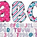Faux Applique Valentine's Day Alphabet PNG, Love Alphabet Clip Art, PNG ...