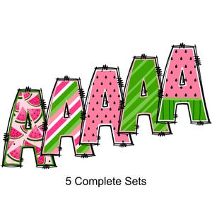 Summer Letters & Numbers PNG, Alpha Doodle, Letters, Doodle Letters ...