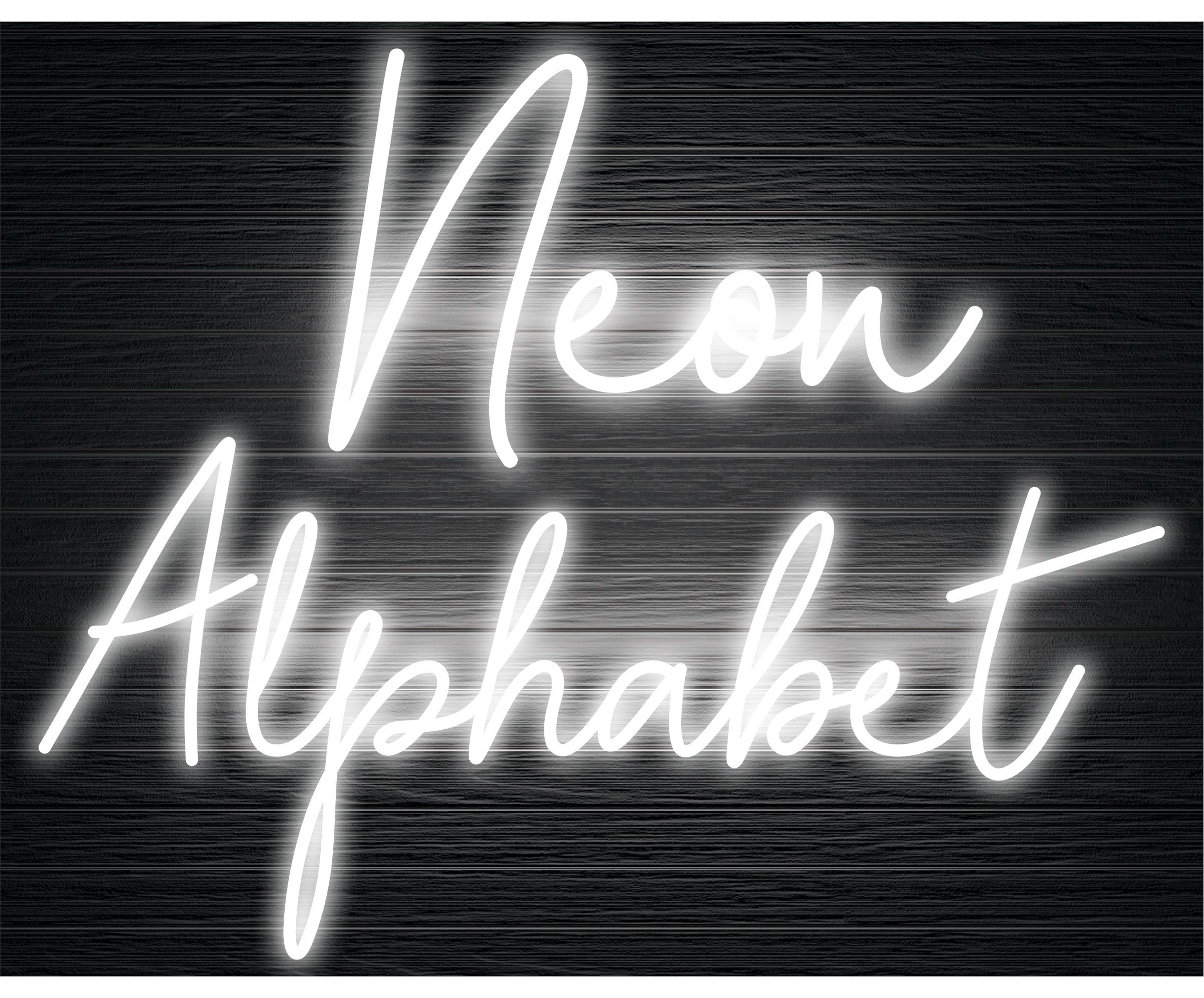Neon Glow Effect Alphabet PNG Clip Art Letters Script Font - Etsy Canada