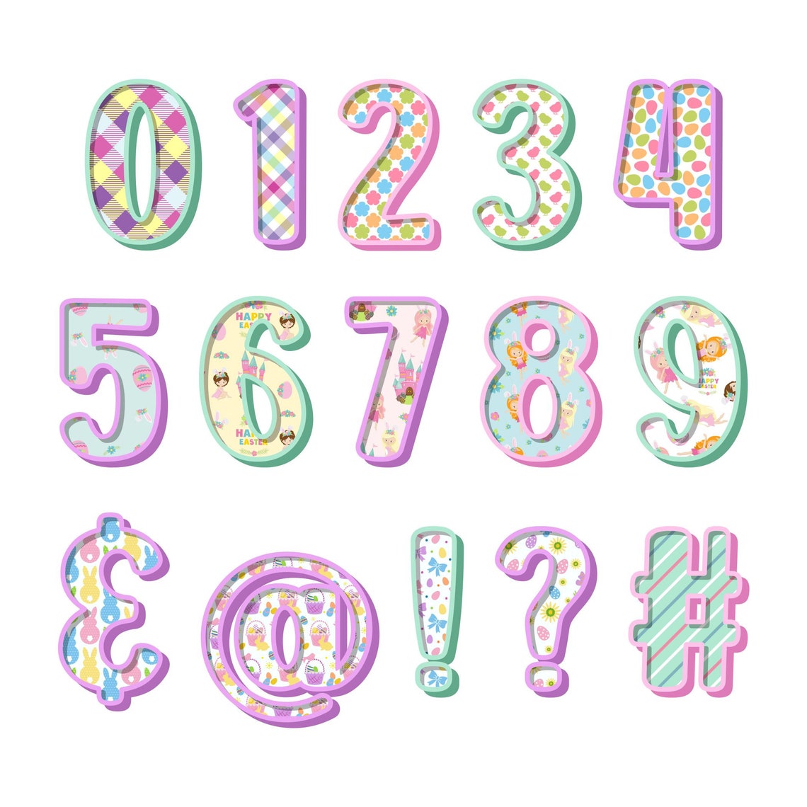 Easter Letters PNG, Alphabet Clip Art, PNG, Doodle Easter, Doodle ...