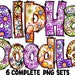 BUNDLE Spring Floral Alphabet PNG, Doodle Alpha, Doodle Flowers, Doodle ...