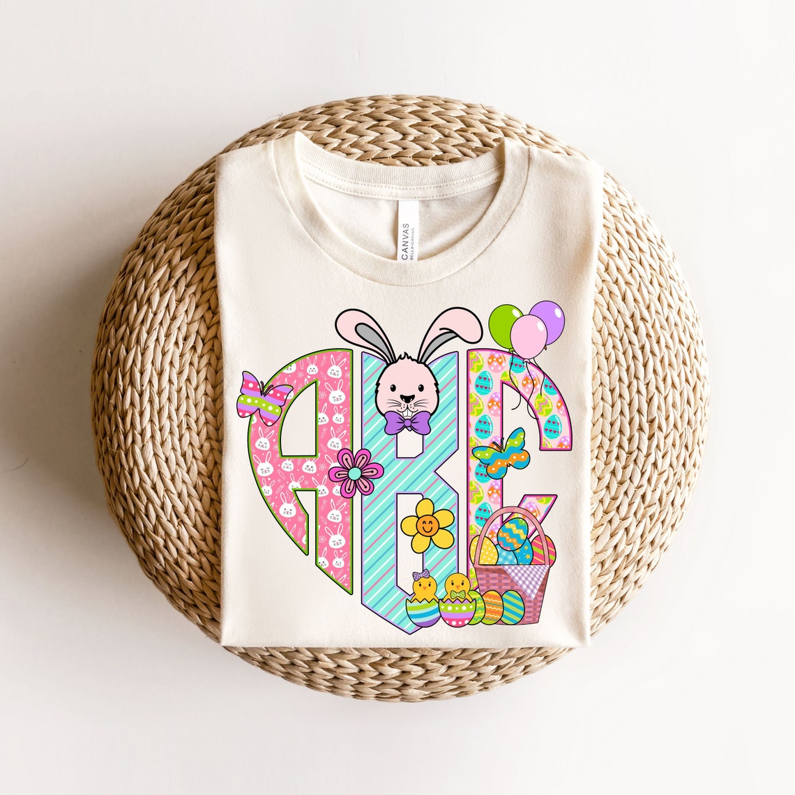Easter Monogram PNG, Easter Letters, Easter Doodle, Easter Eggs, Alpha ...