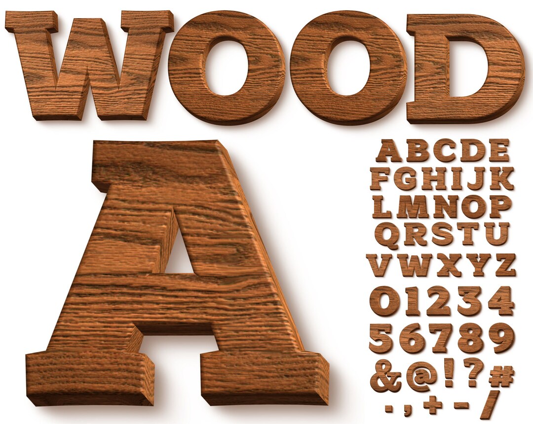 3D Wood PNG Letters, Transparent Background, Wooden Alphabet Clip Art ...