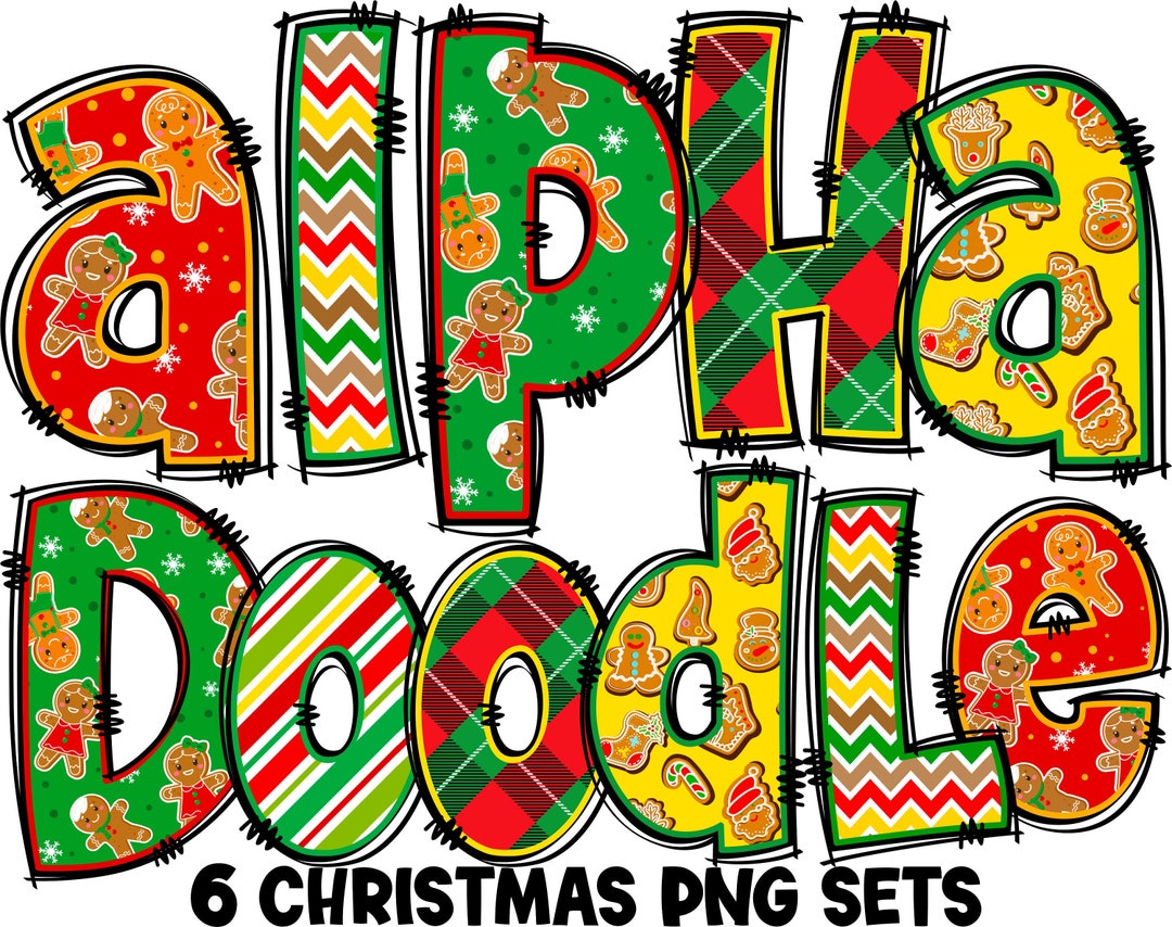 Christmas Alphabet PNG, Gingerbread Cookie, Christmas Letters ...