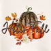 Hello Fall PNG, Animal Print Pumpkins, Thanksgiving, Watercolor, Doodle ...