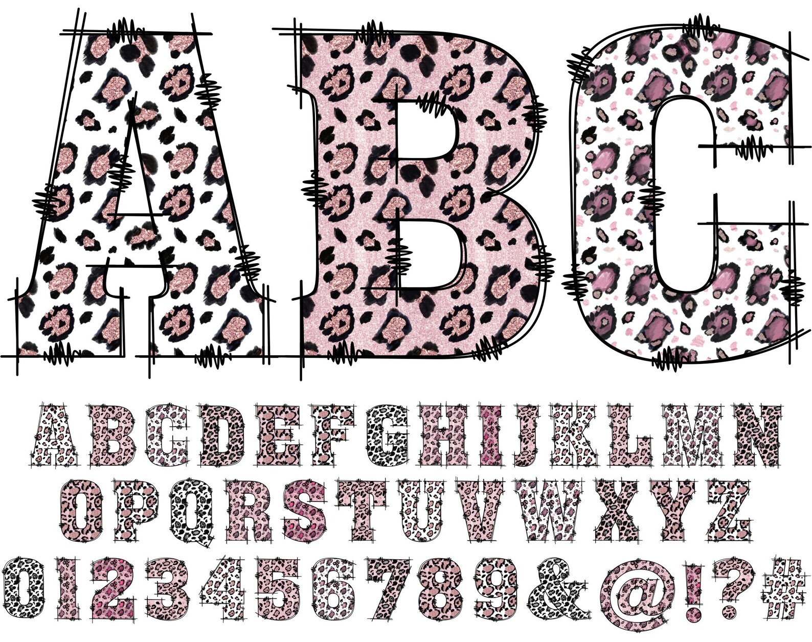 Leopard Print Alphabet PNG, Doodle Clip Art, Transparent PNG, Doodle ...