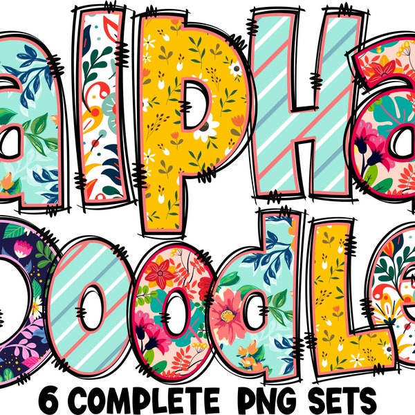 Flower Letters - Etsy