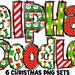 Christmas Alphabet PNG, Christmas Letters, Christmas Doodle, PNG ...
