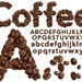 Coffee PNG Letters, Transparent Background, Coffee Bean Alphabet Clip ...