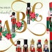 Christmas Nutcracker Alphabet PNG, Nutcracker Letters, Clip Art ...