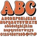 Groovy Alphabet PNG, Retro Boho Letters, Retro Doodle, Groovy Doodle ...
