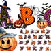 Halloween Clipart Alphabet PNG, Watercolor Alphabet Clip Art ...