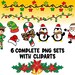 Christmas Alphabet PNG, Cheetah Print, Merry Christmas, Christmas ...