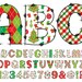 Christmas Clipart Letters PNG, Wrapping Paper Alphabet Clip Art, PNG ...