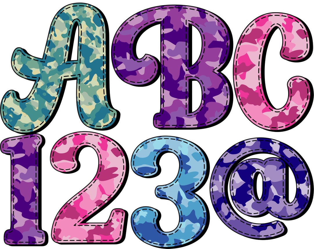 Camouflage Faux Applique PNG, Doodle Alpha, Camo Doodle, Doodle Letters ...