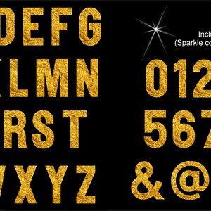 Bundle PNG Gold Glitter Letters, Sparkle Clip Art, Letters Alphabet ...