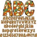 BUNDLE Fall Autumn Alphabet PNG, Fall, Alpha Doodle, Letters, Fall ...