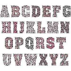 Leopard Print Alphabet PNG, Doodle Clip Art, Transparent PNG, Doodle ...