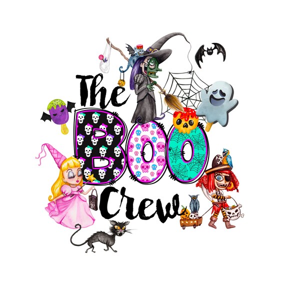 The Boo Crew PNG Halloween Trick or Treat Girls Halloween - Etsy