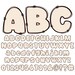 BUNDLE Retro Boho Floral Alphabet PNG Chubby Alpha Doodle - Etsy