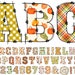 Fall Autumn Clipart Alphabet PNG, Watercolor Alphabet Clip Art, Doodle ...