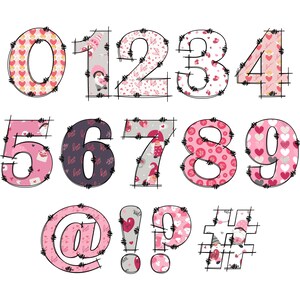 Valentine's Day Letters PNG, Love Alphabet Clip Art, PNG, Doodle ...