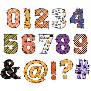 Halloween Clipart Letters PNG, Doodle Alphabet Clip Art, Transparent ...