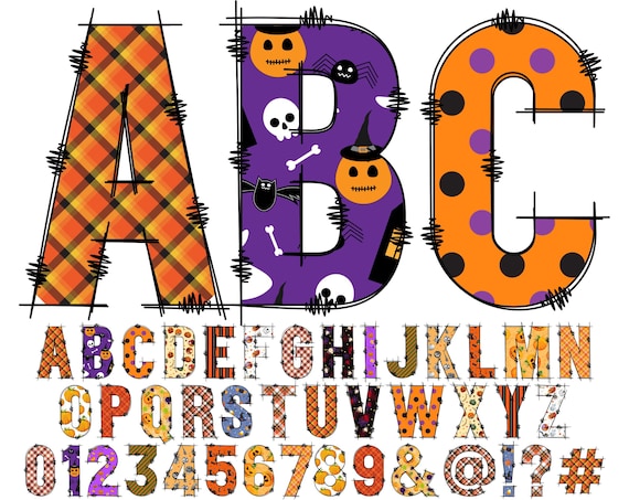 Halloween Alphabet Clipart