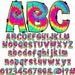Tie Dye Alphabet PNG, Doodle Alphabet Clip Art, Transparent PNG, Doodle ...