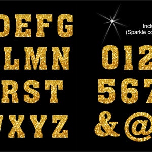 Bundle PNG Gold Glitter Letters, Sparkle Clip Art, Letters Alphabet ...
