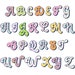 Retro Spring Alphabet PNG, Alphabet Clip Art, Doodle Flowers, Doodle ...