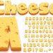 3D Cheese PNG Letters, Transparent Background, Cheese Alphabet Clip Art ...