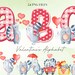 Valentine's Day Letters PNG Love Letters Clip Art PNG - Etsy