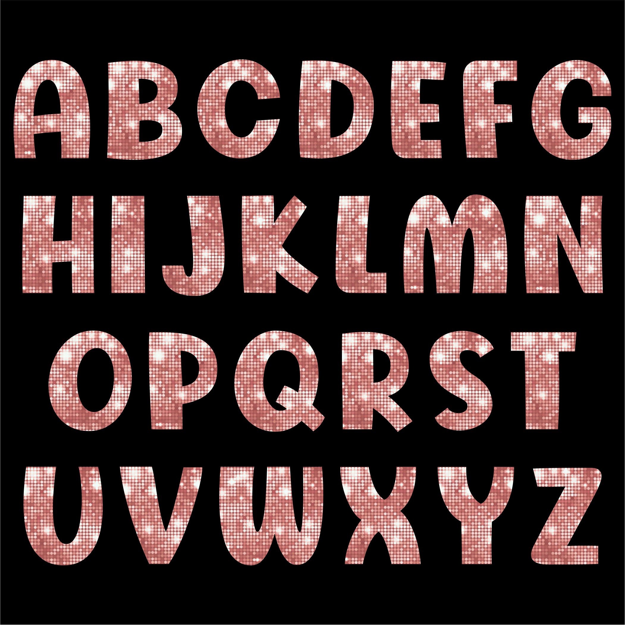 Bundle PNG Glitter Alphabet Sparkle Clip Art Letters - Etsy