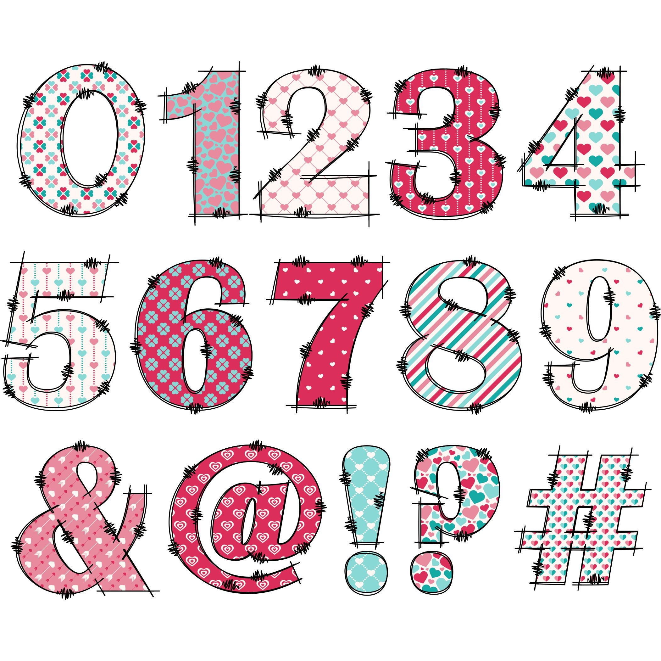 Valentine's Day Letters PNG Love Alphabet Clip Art PNG - Etsy