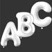 White Balloon PNG Letters, Transparent Background, White Balloon ...