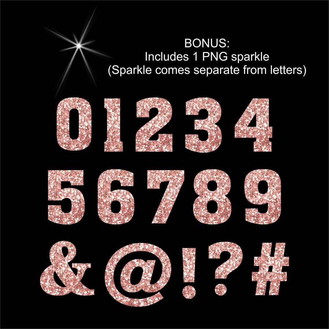 PNG Rose Gold Glitter Alphabet Sparkle Clip Art Letters - Etsy