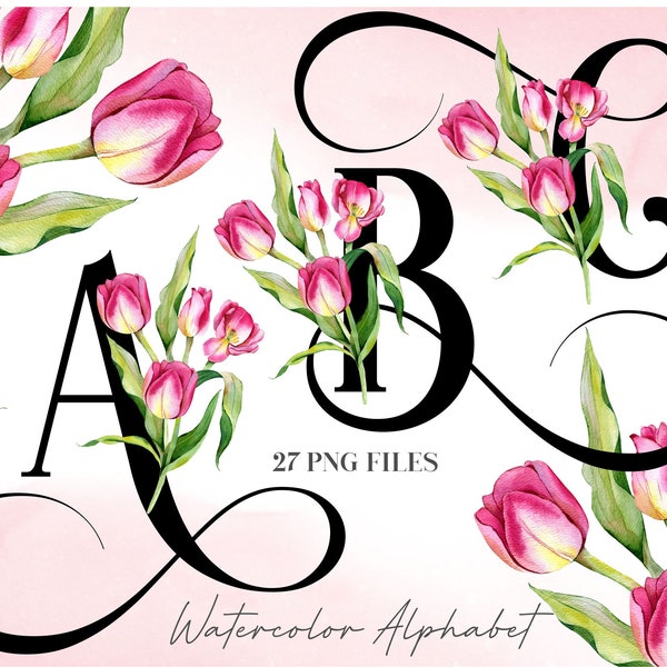 Tulip Alphabet - Etsy