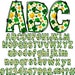 St Patrick's Day Letters PNG, Shamrock Alphabet, Doodle Irish, St Paddy ...